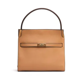 Tory Burch Beige Lederhandtasche mit Verstellbaren Tr&auml;gern - - Bags - Damen - Beige - ONE SIZE