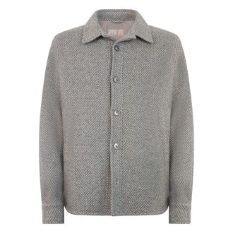 Herno Homme, Vestes, Gris, Taille: 4XL Surchemise boutonn&eacute;e