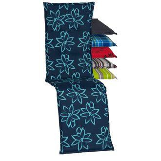 Beo Relaxsessel Auflage UV-best&auml;ndig Barcelona | Made in EU nach &Ouml;ko-Tex Standard | Waschbare Relaxstuhl Auflage mit Gummi-Halteband | Atmungsaktive Liege