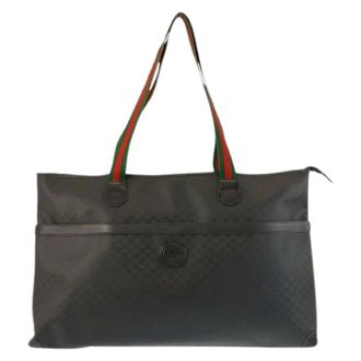 Gucci Pre-owned Micro GG Shelleyline PVC 2way bag - Femme - Pre-owned - Noir - Taille: ONE Size