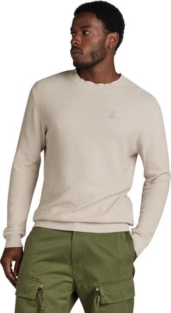 G-Star G-Star RAW Herren Moss Knitted Pullover, Beige (Whitebait D24461-D631-1603), XXL