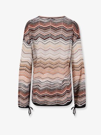 Missoni Womens Multicolor Viscose And Metallic Fiber Sweater