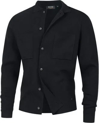 Indicode Sommerjacke Herren INBellino Cardigan Herrenstrickjacke Moderne Strickjacke mit Kentkragen und Brusttaschen
