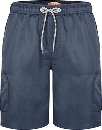 KAM Hommes Grande Taille Uni Cargo Short Natation (334) en Taille 2XL pour 8XL, Multiple Options - Bleu Marine, 7XL Taille (64-66 inches)