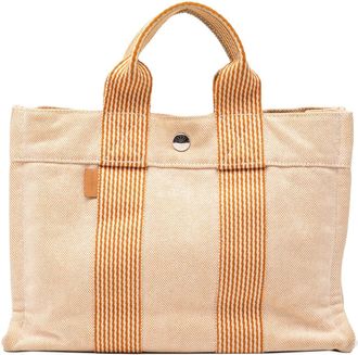 Herm&egrave;s Shopper - Canvas Fourre Tout PM - Gr. unisize - in Braun - f&uuml;r Damen