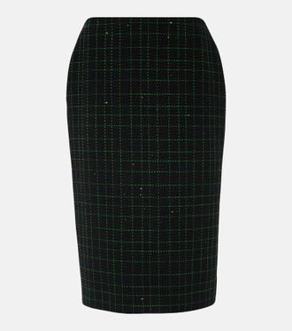 Elie Saab Verzierter Midirock aus Tweed