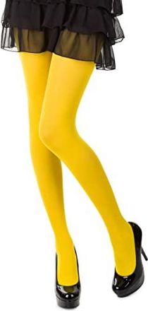 Romartex multicolore collants en microfibre 40 DEN, 32 couleurs et différentes 5 tailles, XS, jaune