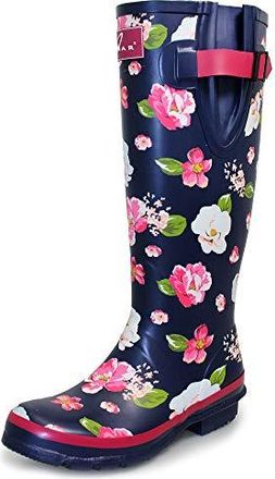 Lunar Garden, Haute Plates Bottes de Pluie femme, Bleu (Navy), 40 EU