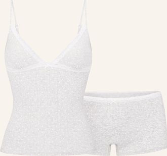 SKIMS Skims Shorty-Schlafanzug Lightweight Cotton grau