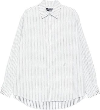 Jacquemus Homme, Chemises, Blanc, Taille: L La Chemise Letro