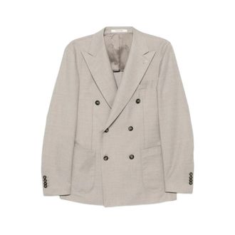 Tagliatore Double-Breasted Blazer - - Jackets - Herren - Grau - M