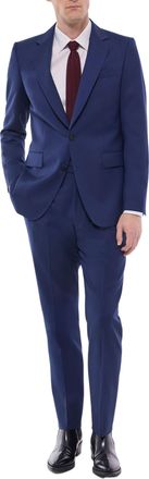Fursac Costume ajust&eacute; en laine &agrave; chevrons - Taille 44 - Homme
