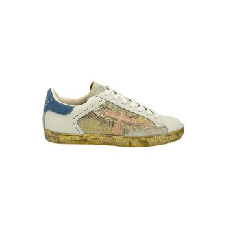 Premiata Femme, Chaussures, Multicolore, Taille: 36 EU Metallic Snake Style Baskets