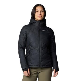 Columbia Femme Veste Heavenly Doudoune &Agrave; Capuche, Noir, M EU