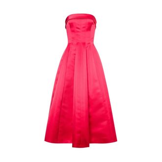 Philosophy di Lorenzo Serafini Fuchsia Bustier Kleid im 50er-Jahre-Stil Midi - - Dresses - Damen - Rot - S