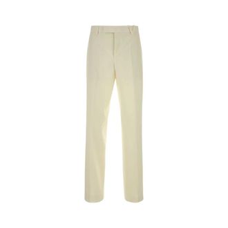 Versace Wollhose mit lockerer Passform - - Trousers - Herren - Wei&szlig; - XL