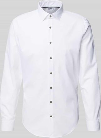 Jake*s Super Slim Fit Business-Hemd mit Kentkragen