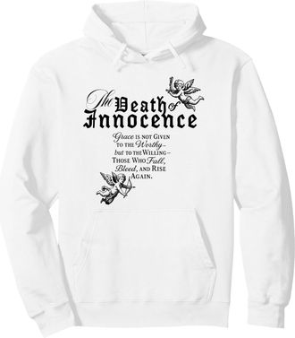 Trendy Apparel Cherubs Grace is Not Given to The Worthy Pullover Hoodie