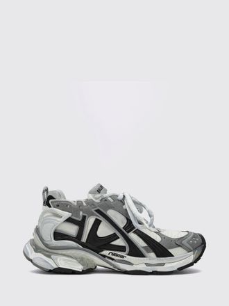 Balenciaga Baskets basses Runner en mesh et caoutchouc &agrave; effet us&eacute;