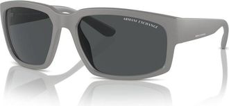 A|X Armani Exchange Graue Harz Sonnenbrille