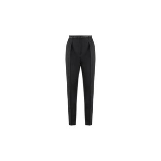 Max Mara Zeitlose Klassische Damen Hose - - Trousers - Damen - Schwarzk - S
