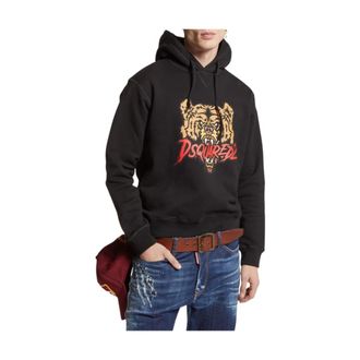 Dsquared2 Cool Fit B&auml;ren-Print Hoodie - - Sweatshirts & Hoodies - Herren - Braun - M