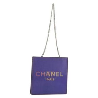 Chanel Sac bandouli&egrave;re en vinyle Pre-owned - Femme - Pre-owned - Violet - Taille: ONE Size
