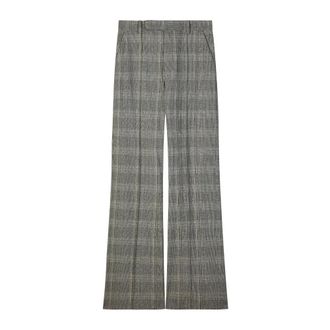 Patrizia Pepe Flie&szlig;ende Karomuster-Hose - - Trousers - Damen - Braun - XL