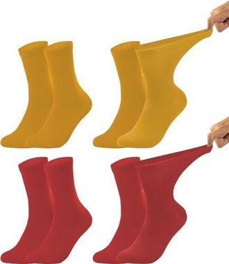 Vitasox Lot de 4, 6, 8, 10 paires de chaussettes diab&eacute;tiques pour femme - En coton - Sans &eacute;lastique et extra larges - Facile dentretien - Anti-coupure et anti