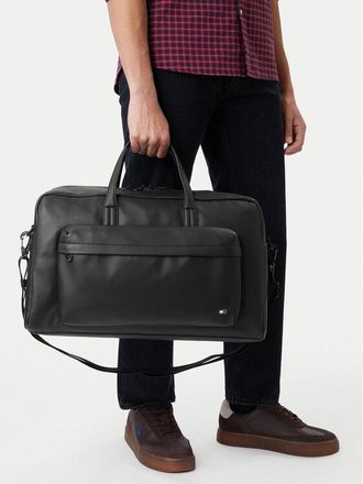 Tommy Hilfiger Wochenendtasche Th Flag Duffle AM0AM14007 Schwarz