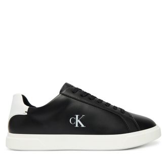 Calvin Klein Sneakers Calvin Klein Low Pro Cup Laceup Lth Moire HW0HW02845 Schwarz