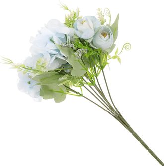 PartyKindom Künstlicher Blumenstrauß Aus Kunststoff Und Seide Langfristig Frisch Und Schön Für Hochzeitsdeko Fotos Und Raumgestaltung in Schlafzimmer Und Wohnzimm