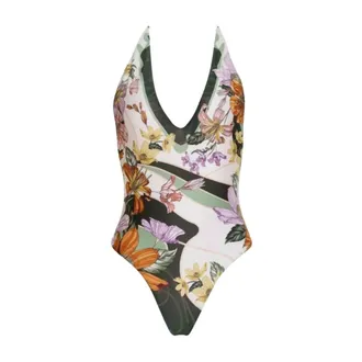 Agua Bendita Aloe One-Piece Badeanzug - - Swimwear - Damen - Gr&uuml;n - L
