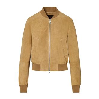 Peuterey Femme, Vestes, Beige, Taille: 40 FR Biker en Daim