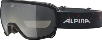 Alpina SCARABEO Q-LITE - Verspiegelte, Kontrastverst&auml;rkende OTG Skibrille Mit 100% UV-Schutz F&uuml;r Erwachsene, black transparent, One Size
