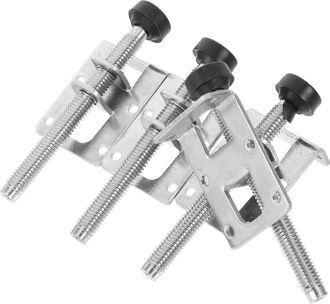 Hemobllo 4 St&uuml;ck Verstellbare M&ouml;bel Nivellierf&uuml;&szlig;e aus Robustem Stahl H&ouml;henverstellbare Schrankbein Ausgleicher f&uuml;r Tische und Werkb&auml;nke rutschfest f&uuml;r Unebene 