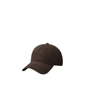 Calvin Klein Casquette en velours c&ocirc;tel&eacute; avec logo brod&eacute;
