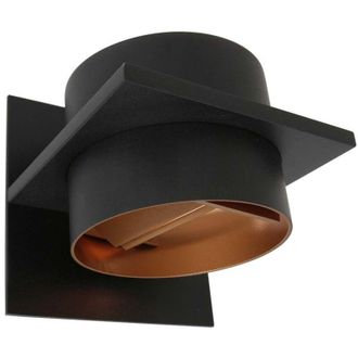 Steinhauer Steinhauer - Applique murale applique chambre &agrave; coucher 1 lampe ronde vers le bas noir led l 14 cm