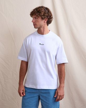Faguo T-shirt blanc imprim&eacute; faguo
