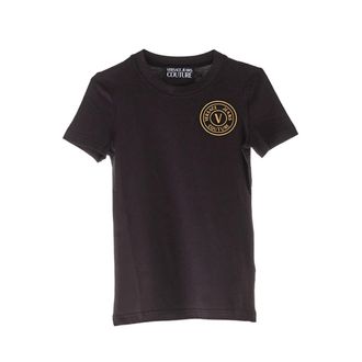 Versace Jeans Couture V-Emblem T-shirt - - Tops - Damen - Schwarzk - L