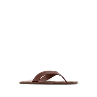 J.W.Anderson Quilted Leather Thong Sandals - Brown