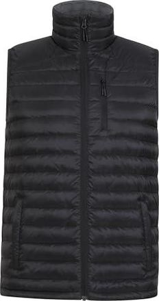 Mountain Warehouse Doudoune sans Manches Henry II Homme - Légère, Compacte, Zip intégral, Gilet matelassé-Vêtement dhiver pour Course, Marche, Cyclisme et Voyage Noir XX