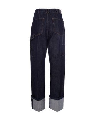 Sportmax Womens Jeans Onorata Midnight Blue Cotton