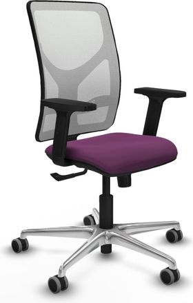 Piqueras y Crespo Telearbeitssessel mit 2D-Armlehnen, h&ouml;henverstellbare Lendenwirbelst&uuml;tze, ausgestattet mit 3 Positionen und Schneidschaum, mit Rollen von 65 mm, Parke