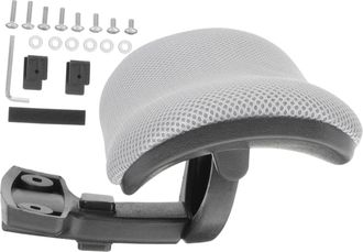 Heallily Verstellbares Bürostuhl-Kopfstützkissen, abnehmbares Nackenstützkissen für Computer-Schreibtischstuhl bis zum Nacken, einfache Nachrüstung mit Materia