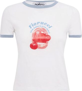 Fiorucci Femme, Tops, Blanc, Taille: 42 FR T-Chemises