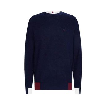 Tommy Hilfiger Rundhals-Strickware - - Knitwear - Herren - Blau - S