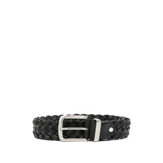 Daniele Alessandrini Homme, Accessoires, Noir, Taille: 120 CM Ceinture en Soie et Nylon