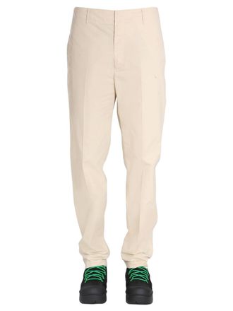 AMBUSH Relaxed Fit Cotton Trousers - Beige