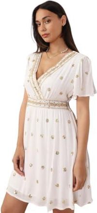 La Modeuse Robe patineuse &agrave; d&eacute;tails scintillants